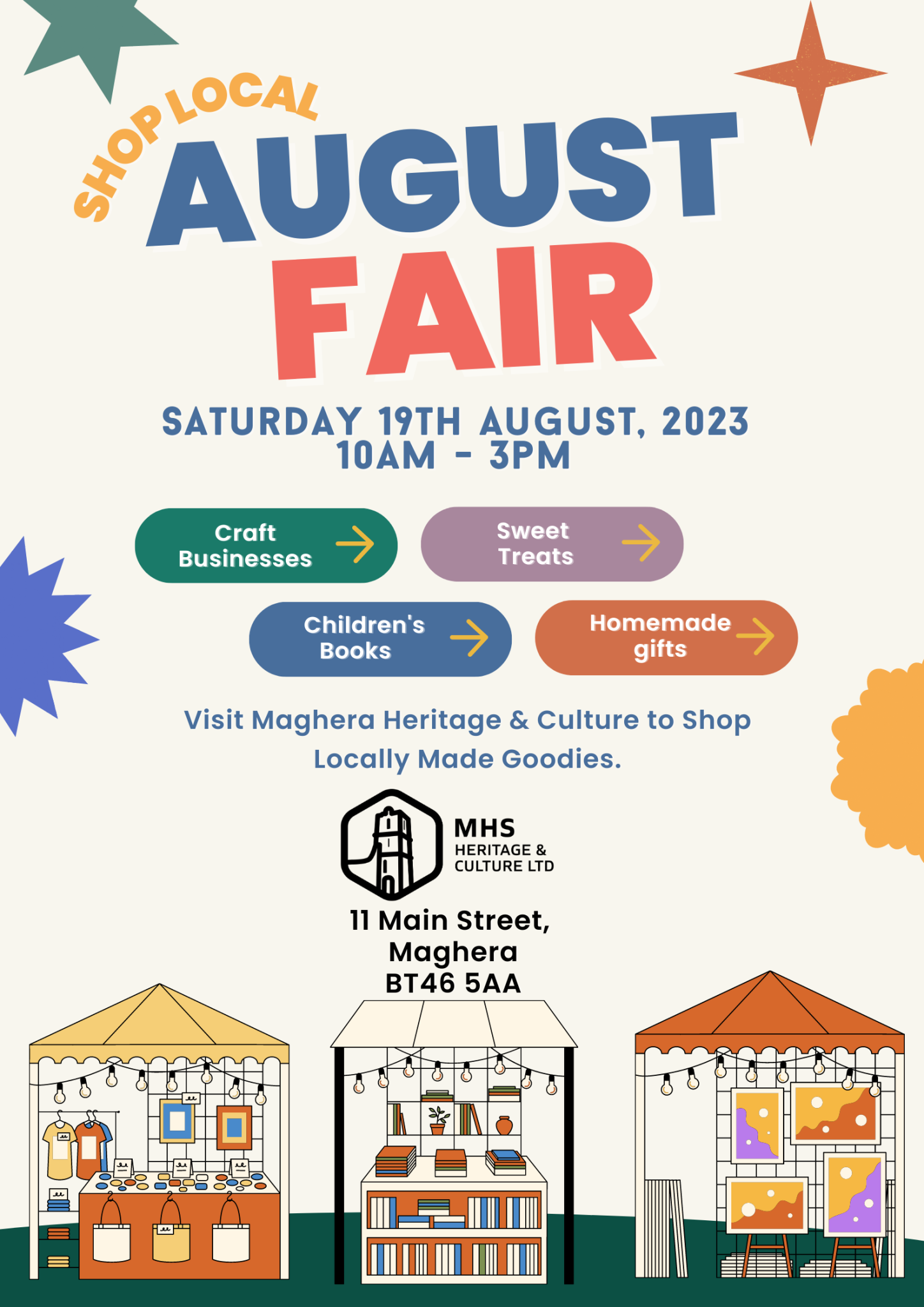 𝐌𝐚𝐠𝐡𝐞𝐫𝐚 𝐇𝐞𝐫𝐢𝐭𝐚𝐠𝐞 𝐂𝐞𝐧𝐭𝐫𝐞 ® August Shop Local Fair - Community Support ...